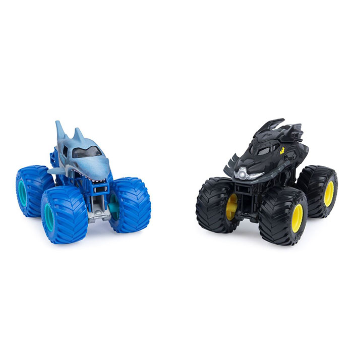 Monster Jam Official Batman VS Megalodon Die Cast Monster Trucks | Mind ...