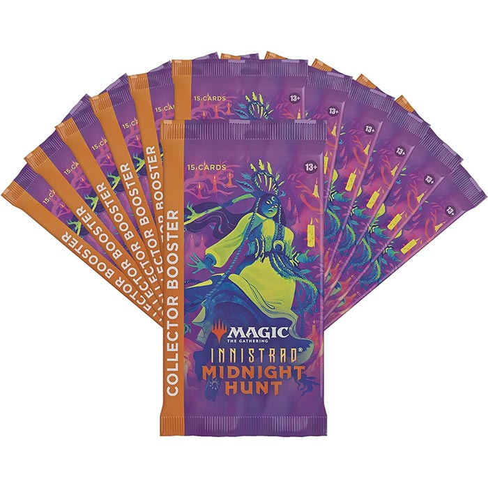 Magic The Gathering TCG: Innistrad Midnight Hunt Collector Booster Pack ...