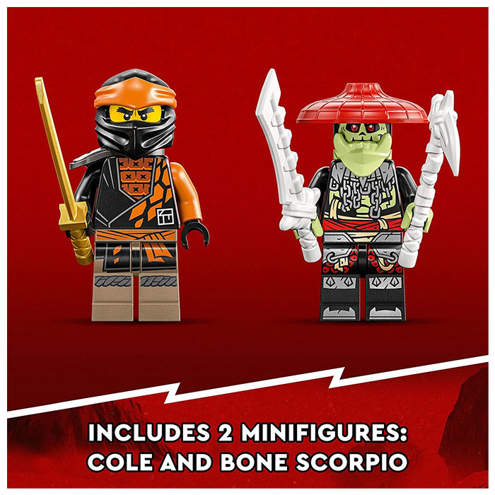 LEGO NINJAGO Cole S Earth Dragon EVO, Upgradable Action Toy Figure ...