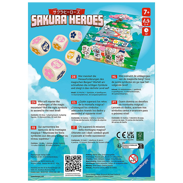 Ravensburger Sakura Heroes Dice Board Game | Mind Games Canada