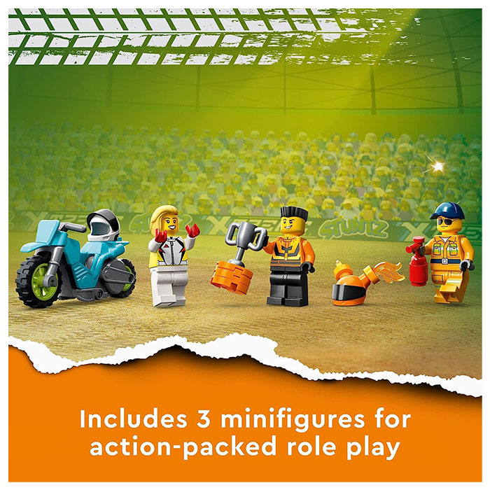LEGO City Stuntz Stunt Truck And Ring Of Fire Challenge With Flywheel ...