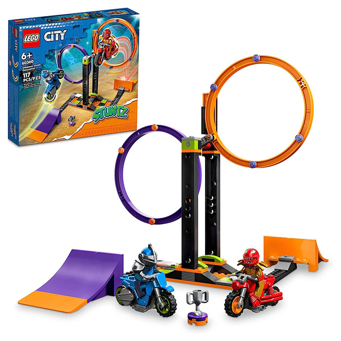 LEGO City Stuntz Spinning Stunt Challenge, 1 Or 2 Player Tournaments ...