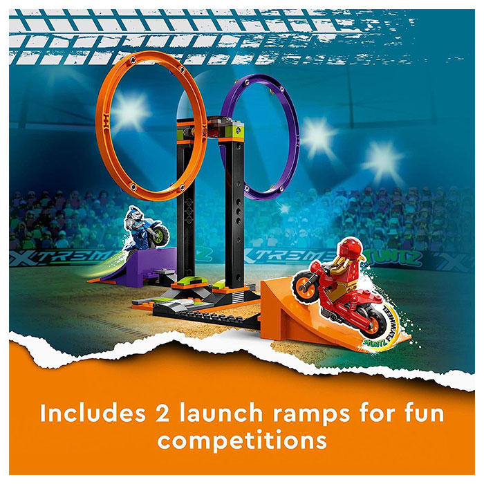 LEGO City Stuntz Spinning Stunt Challenge, 1 Or 2 Player Tournaments ...