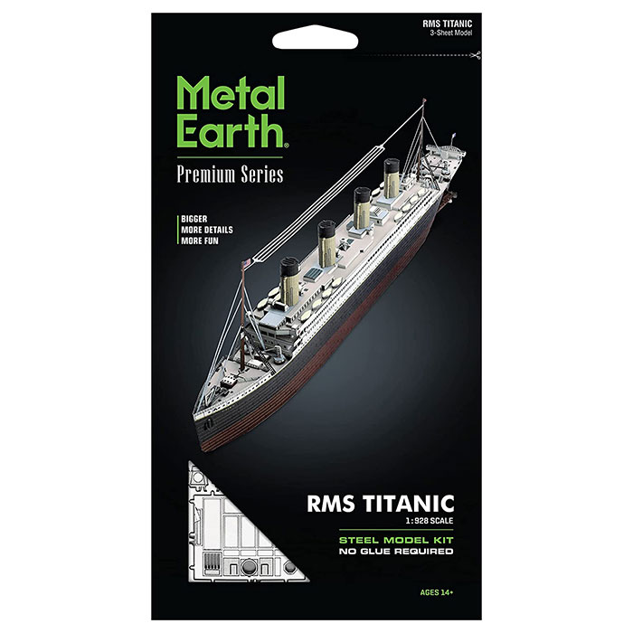 Metal Earth Premium Series RMS Titanic Ship 3D Metal Model Kit ...