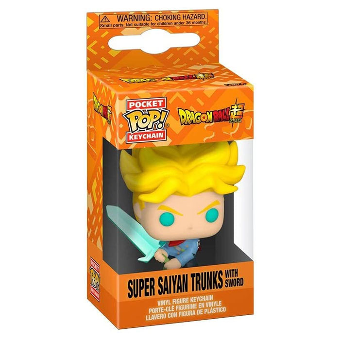 Funko Pop! Keychain Dragon Ball Super Super Saiyan Trunks With Sword ...