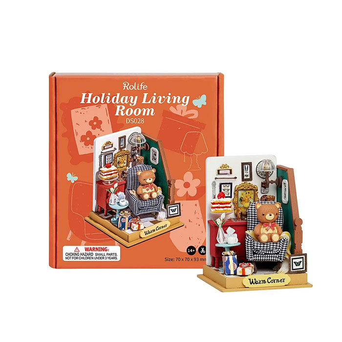 Rolife Holiday Living Room DIY Miniature House - 75 PCS | Mind Games Canada
