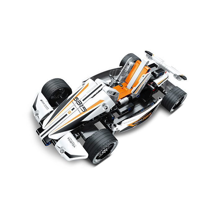 Pull Back Block Kit F1 Race Car 187 Pieces | Mind Games Canada