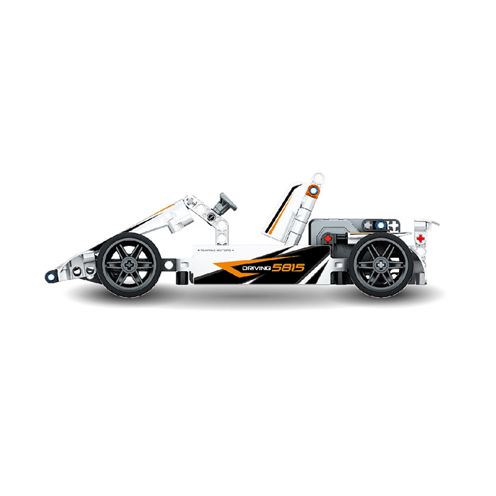 Pull Back Block Kit F1 Race Car 187 Pieces | Mind Games Canada