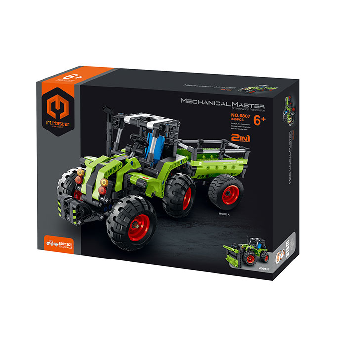 Block Kit Farmer Tractors 2in1 -348 Pieces | Mind Games Canada