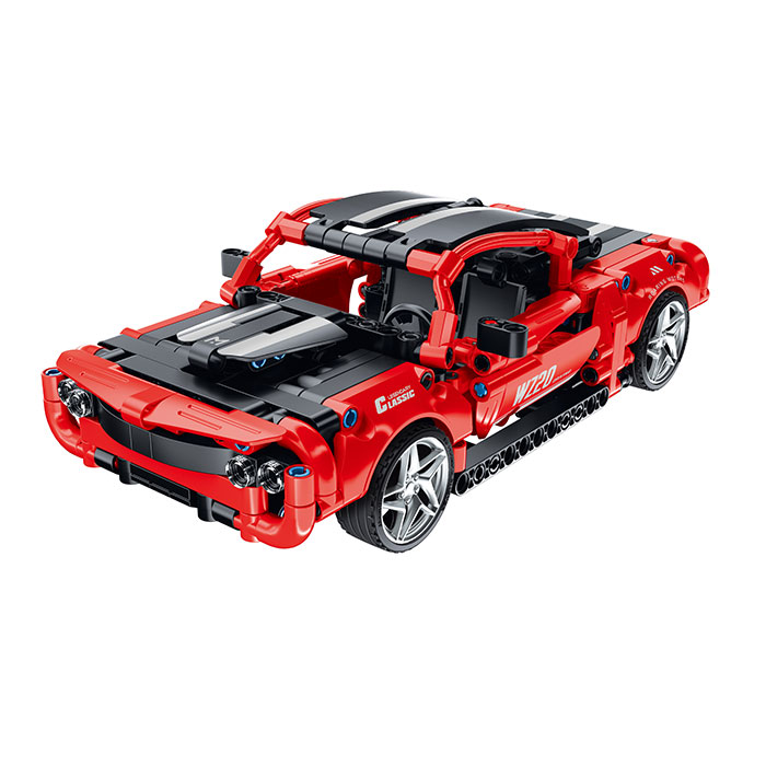 Pull Back Block Kit Super Car 2 - 457 Pieces | Mind Games Canada