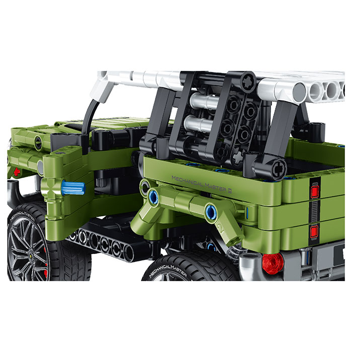 Pull Back Block Kit Off Roader With Shock Absorber - 474 Pieces | Mind ...