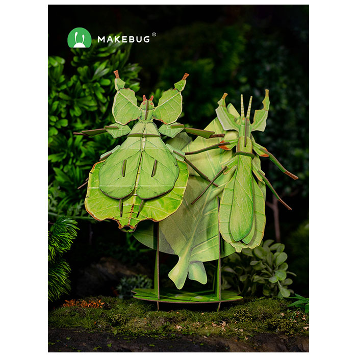 3D Puzzle Leaf Insect - 35 Pieces | Mind Games Canada