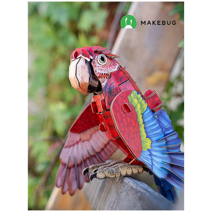 3D Puzzle Macaw - 170 Pieces | Mind Games Canada
