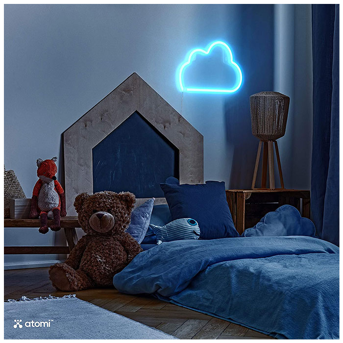 Cloud Baby Blue Atomi Smart Neon LED Light Decorative Wall Art | Mind ...