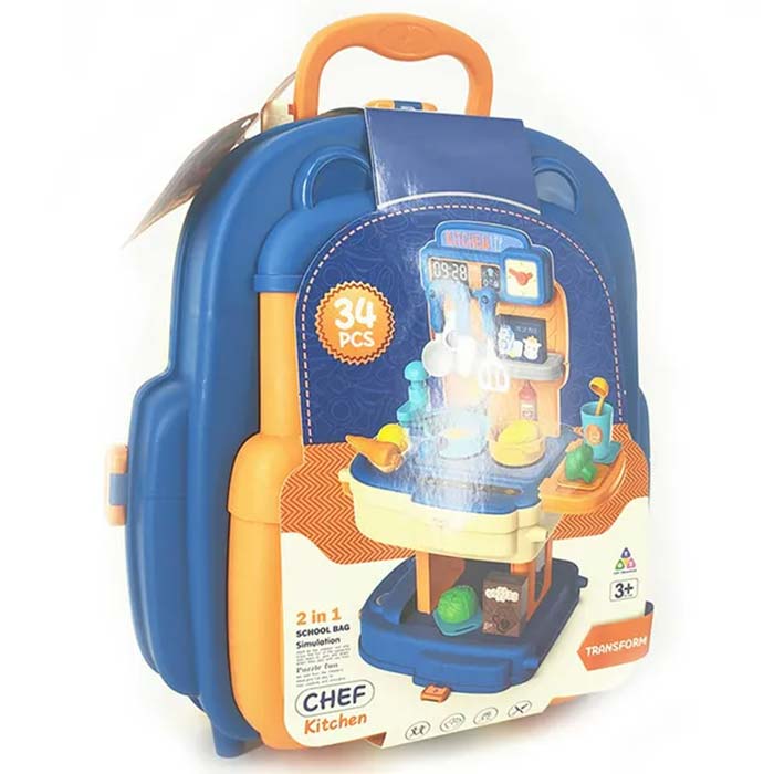 Kitchen Chef Playset With Portable Backpack | Mind Games Canada