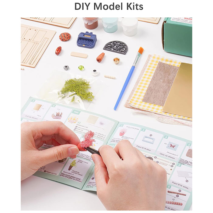 Record Mood DIY Miniature Dollhouse Kit Wooden Tiny Building Study Kit | Mind Games Canada