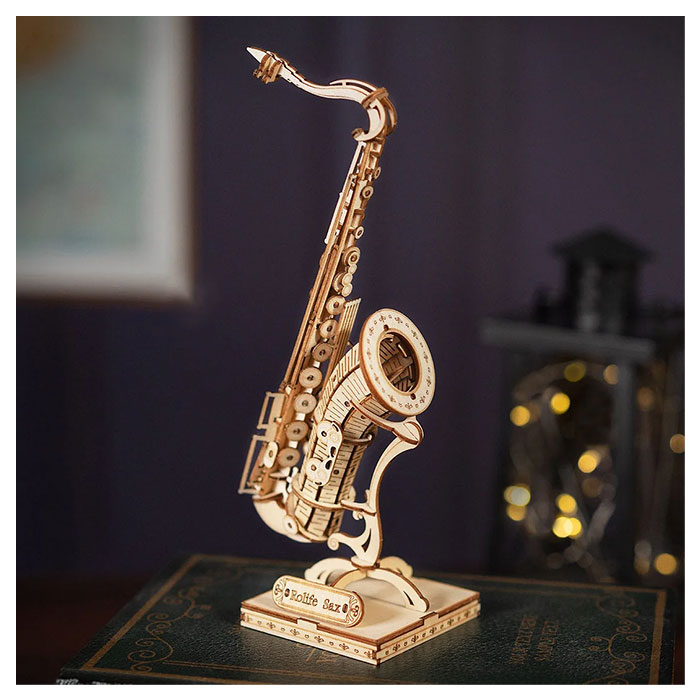Saxophone 3D Wooden Puzzle | Mind Games Canada