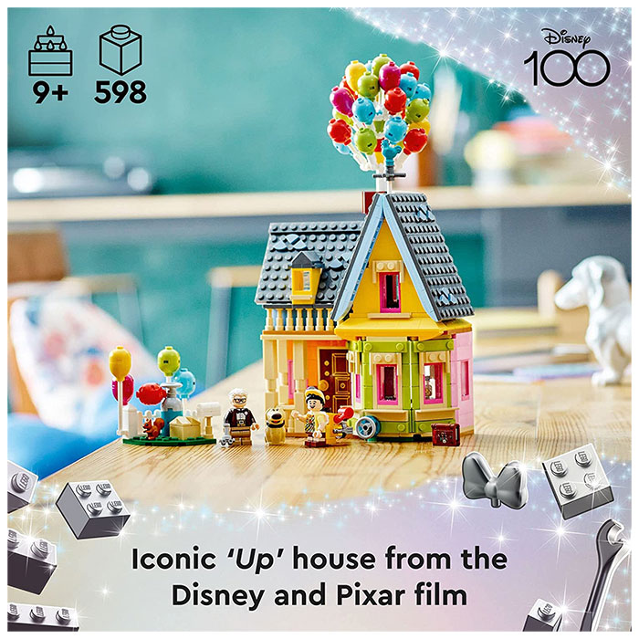 LEGO Disney And Pixar Up House Disney 100 Celebration Building Toy Set ...