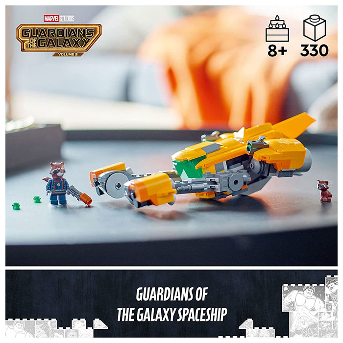 LEGO Marvel Baby Rocket S Ship Buildable Spaceship Toy - 330 PCS | Mind ...