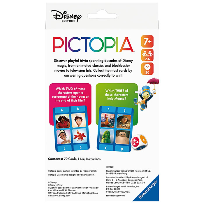 Ravensburger Disney World Of Disney Pictopia Card Game | Mind Games Canada