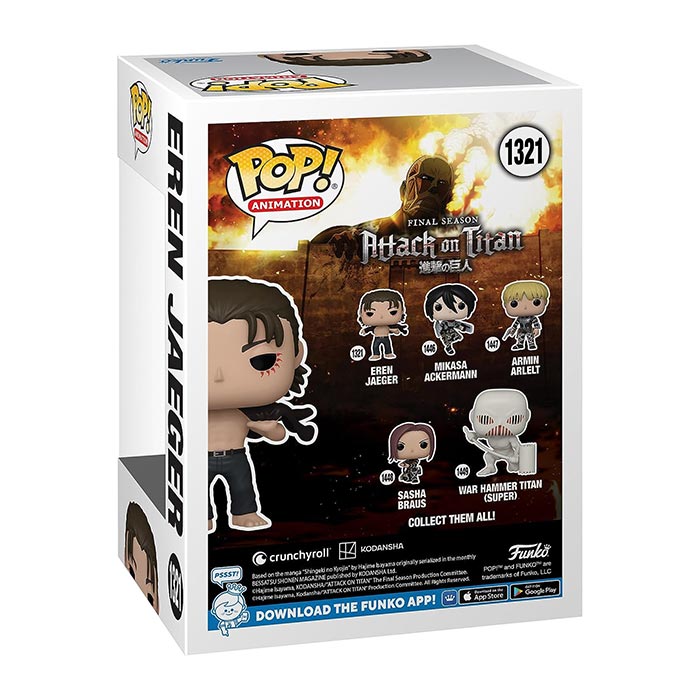 Funko Pop! Animation Eren Jaeger Attack On Titan Final Season | Mind ...