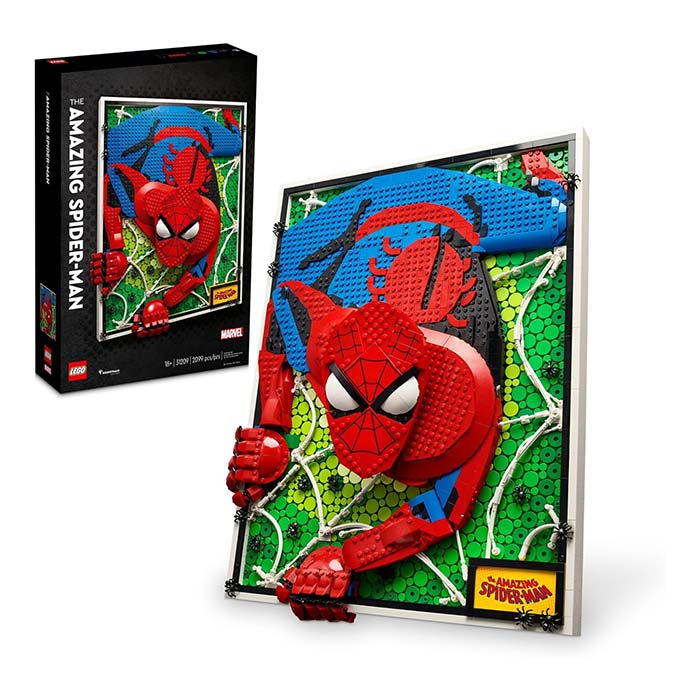 LEGO Art The Amazing Spider-Man Build And Display 2099 Pcs | Mind Games ...