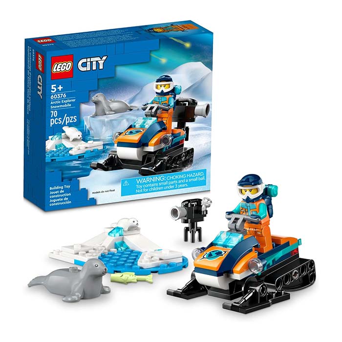 LEGO City Arctic Explorer Snowmobile Building Toy Set 70 Pcs | Mind ...
