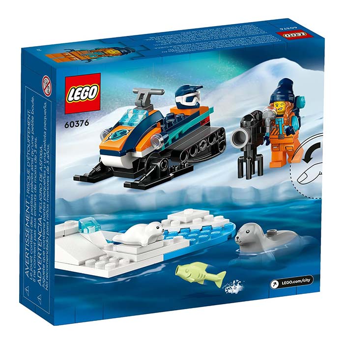 LEGO City Arctic Explorer Snowmobile Building Toy Set 70 Pcs | Mind ...
