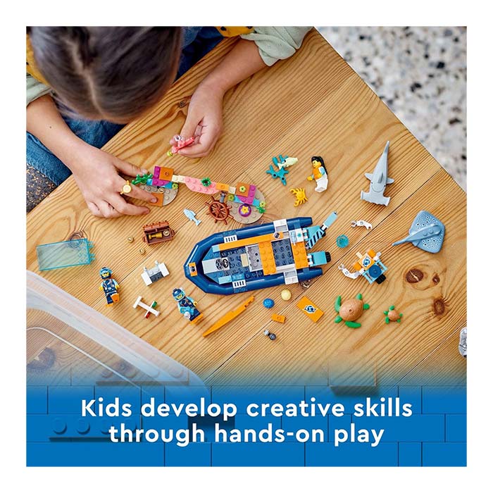 LEGO City Explorer Diving Boat Ocean Building Toy 182 Pcs | Mind Games ...