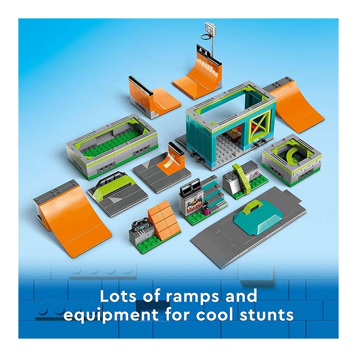 LEGO City Street Skate Park Building Toy Set 454 Pcs | Mind Games Canada