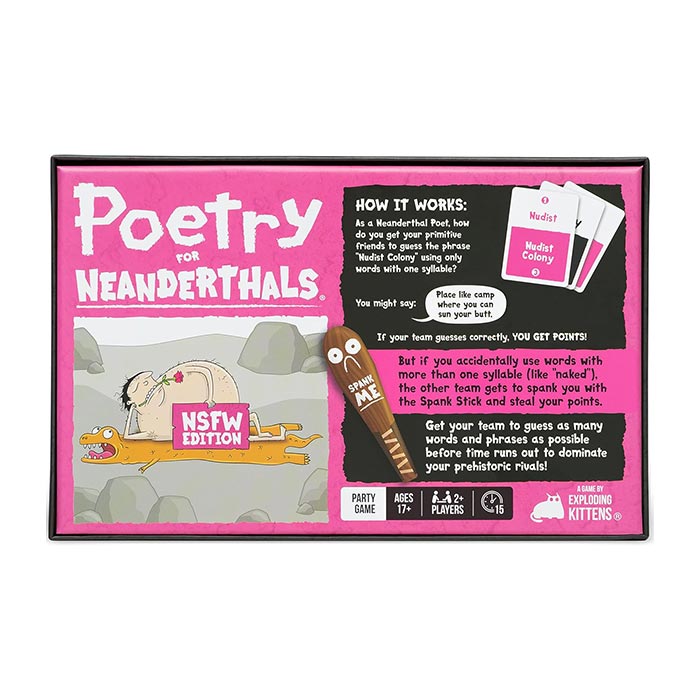Exploding Kittens Poetry For Neanderthals NSFW Edition | Mind Games Canada