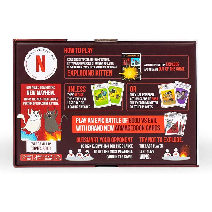Exploding Kittens Good Vs. Evil Inspired By Netflix Series | Mind Games ...