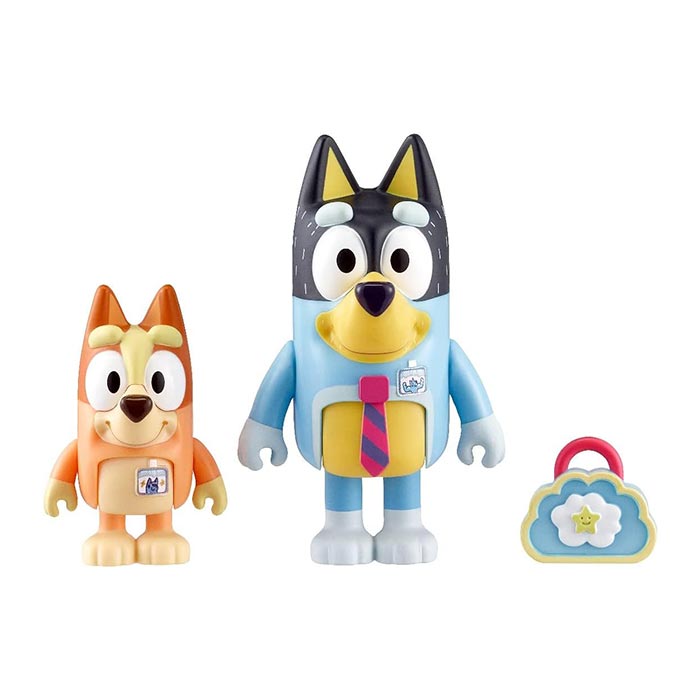 Bluey Work Bandit (Dad) & Bingo Figure 2 Pack | Mind Games Canada