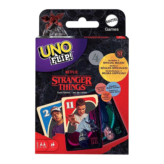 Uno Flip Stranger Things Card Game Mattel Games | Mind Games Canada