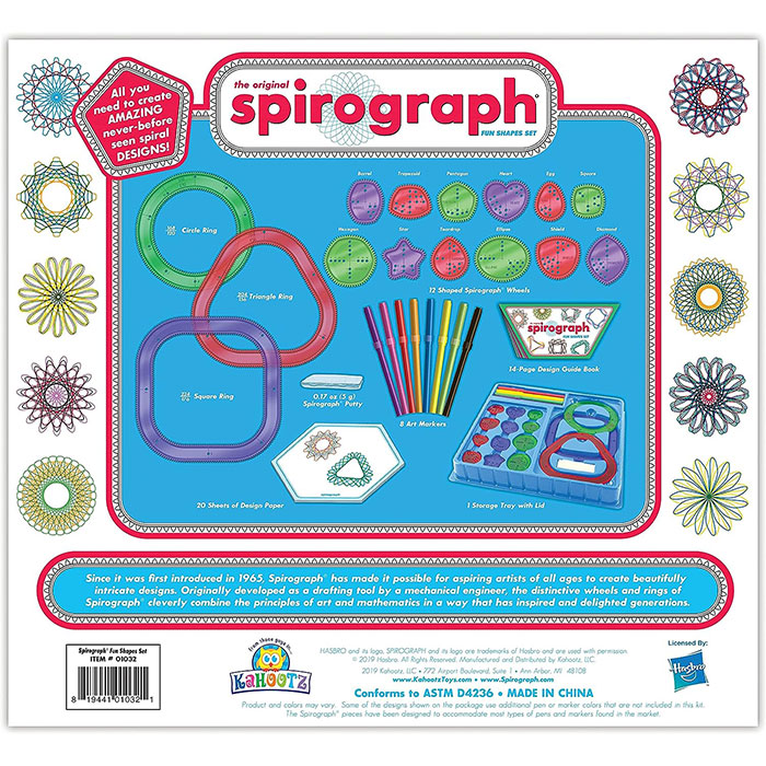 Spirograph Fun Shapes Set | Mind Games Canada