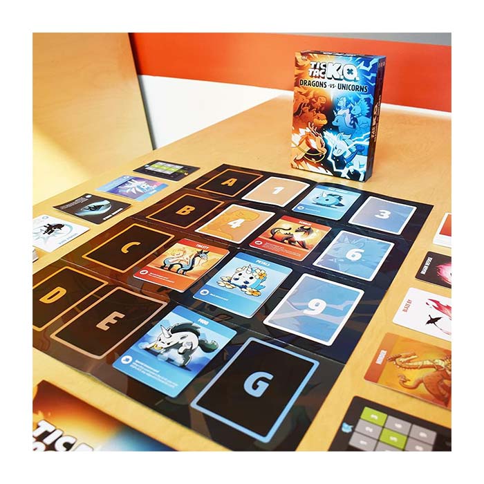 Tic Tac K.O. Dragons Vs Unicorns By Unstable Games | Mind Games Canada