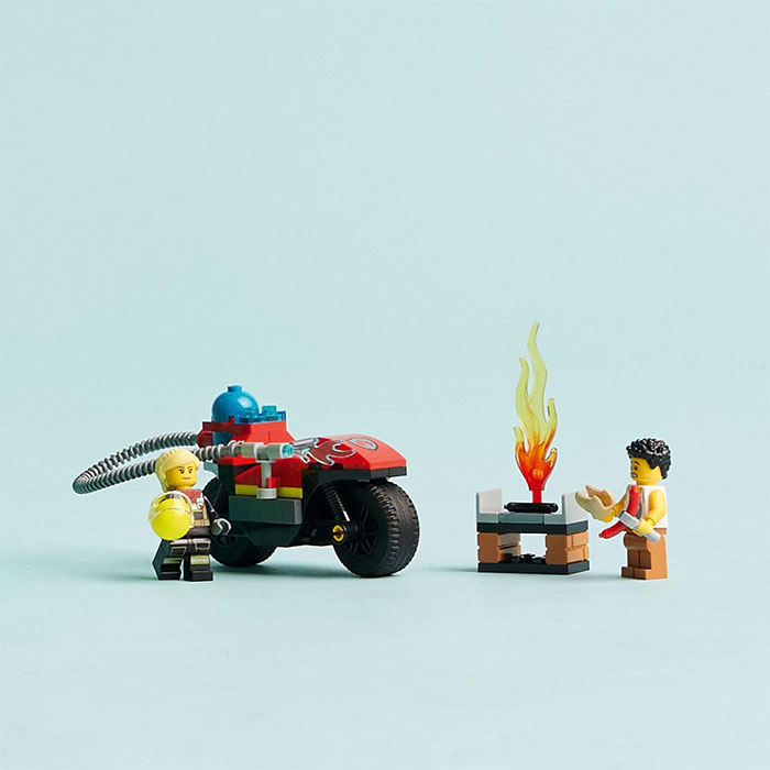 LEGO City Fire Rescue Motorcycle Firefighter Toy Playset | Mind Games ...