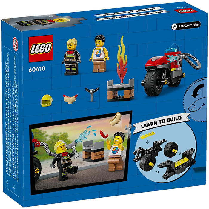 LEGO City Fire Rescue Motorcycle Firefighter Toy Playset | Mind Games ...