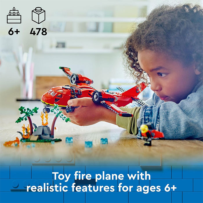 LEGO City Fire Rescue Plane Toy | Mind Games Canada