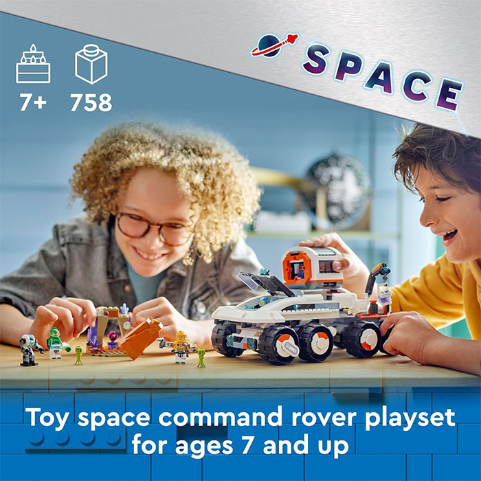 LEGO City Command Rover And Crane Loader Outer Space Toy Building Set ...