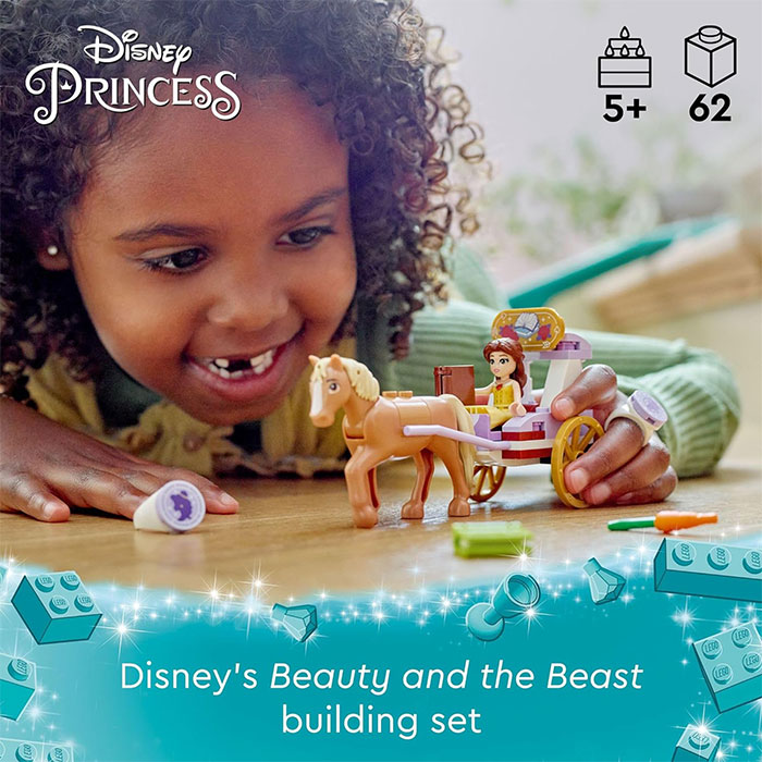 LEGO Disney Princess Belle S Storytime Horse Carriage And Mini Doll ...