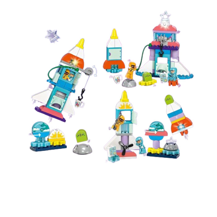 LEGO DUPLO 3 In 1 Space Shuttle Adventure Rocket Ship Building Set ...