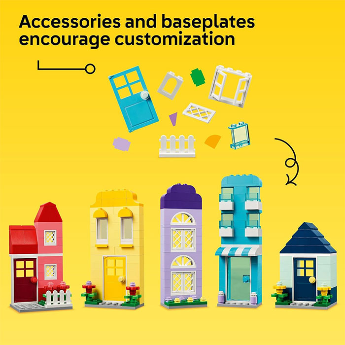 LEGO Classic Creative Houses Brick Building Set | Mind Games Canada