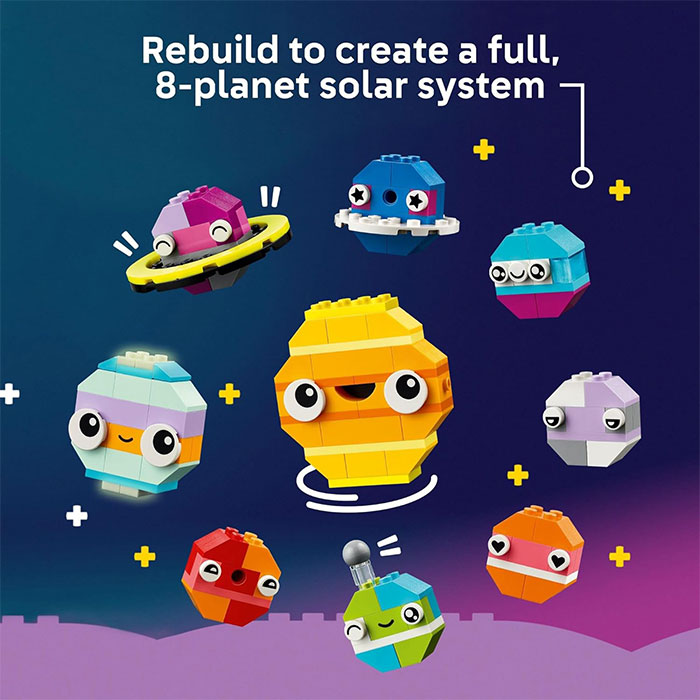 LEGO Classic Creative Space Planets Buildable Solar System | Mind Games ...