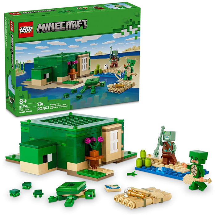 LEGO Minecraft The Turtle Beach House Construction Toy | Mind Games Canada