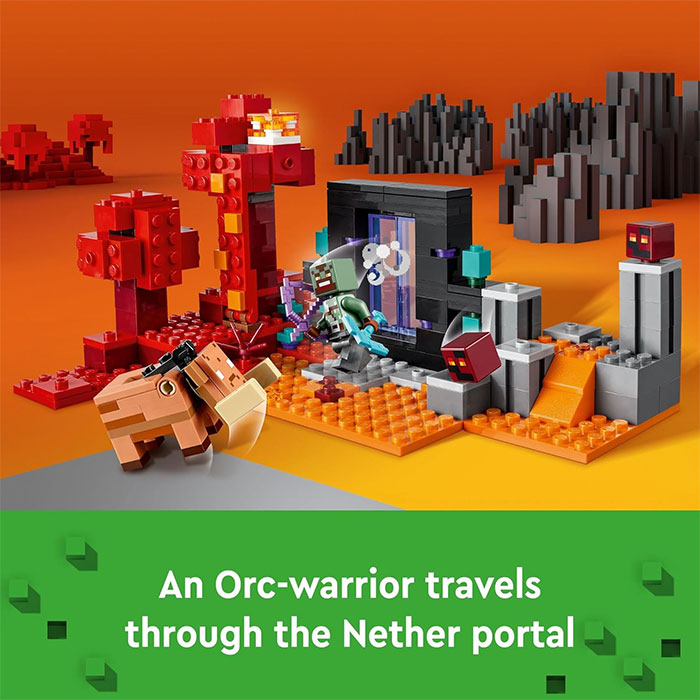 LEGO Minecraft The Nether Portal Ambush Adventure Set | Mind Games Canada