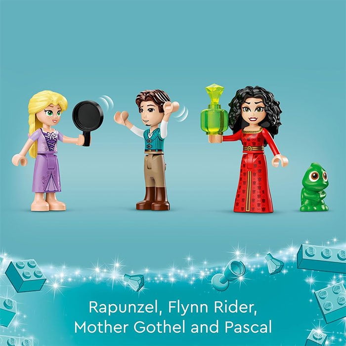 LEGO Disney Princess Rapunzel's Tower Snuggly Duckling Tangled Building ...