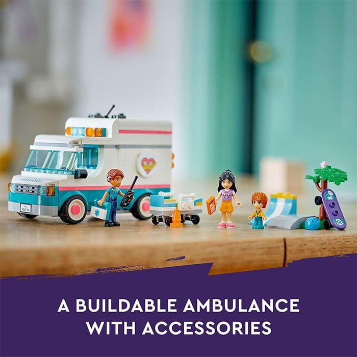 LEGO Friends Heartlake City Hospital Ambulance Set With 3 Characters ...