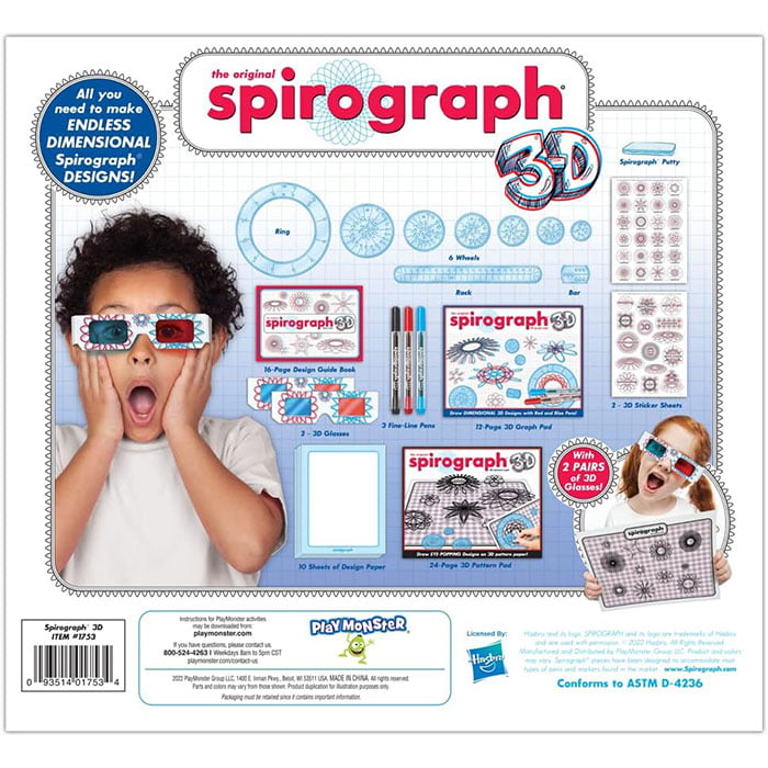 Spirograph 3D Create Stunning 3D Designs With The Timeless Classic | Mind Games Canada