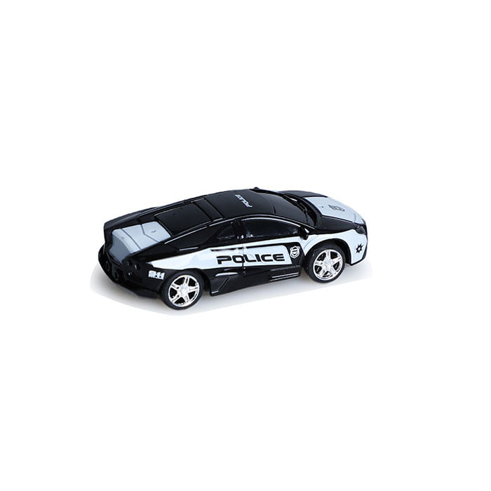 RC Mini Police Car Black And White 1:64 Scale | Mind Games Canada